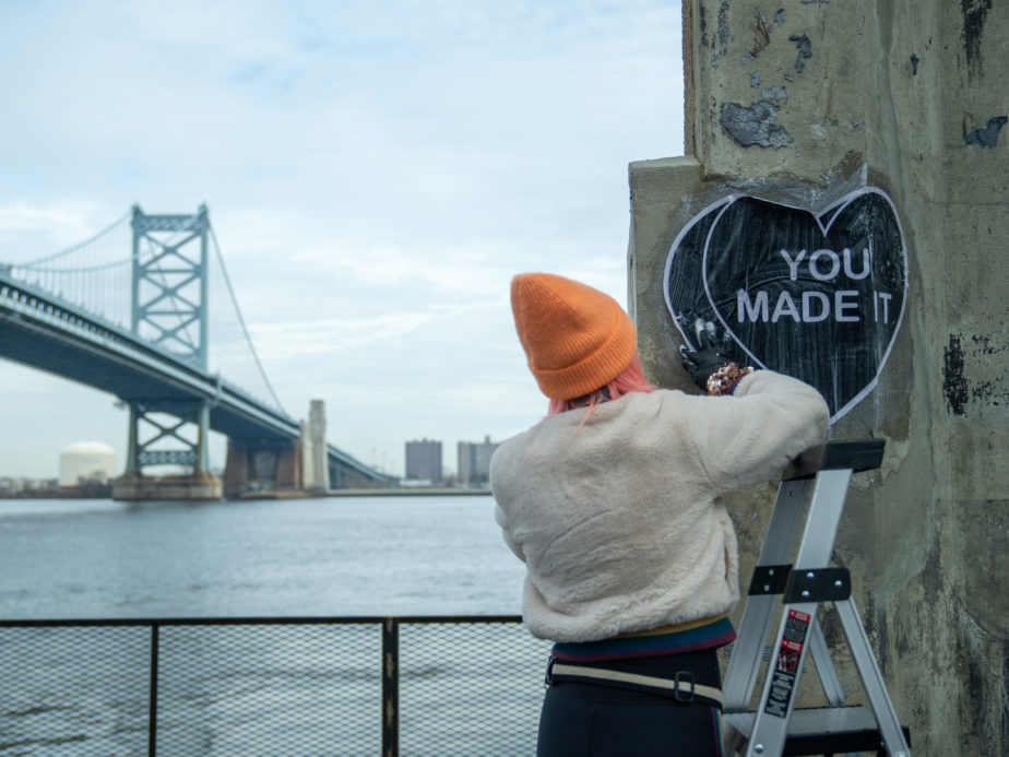 Street Artist Amberella & Visit Philadelphia Bring Messages of Love to ...